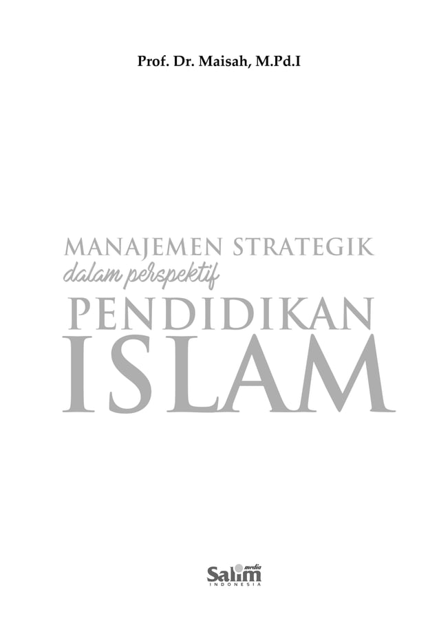 Manajemen Strategik dalam perspektif pendidikan islam | PDF