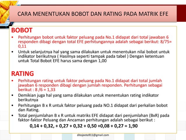 Manajemen Strategik (Pertemuan 5) Matriks IFE dan EFE.pdf