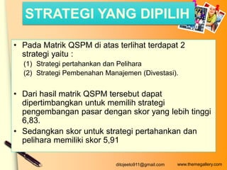 Manajemen Strategik (Pertemuan 6) Perencanaan Strategik Matriks QSPM.pdf