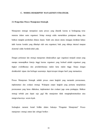 Manajemen stratejik (makalah uts 2 7) | PDF