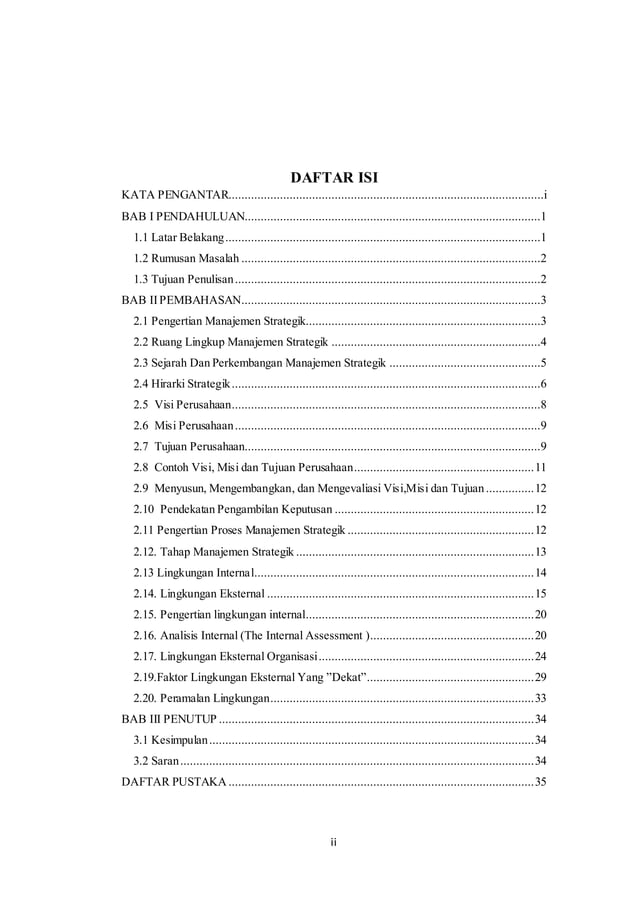 MAKALAH MANAJEMEN STRATEGIK ( UTS ) | DOCX