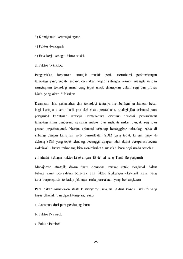 MAKALAH MANAJEMEN STRATEGIK ( UTS ) | DOCX