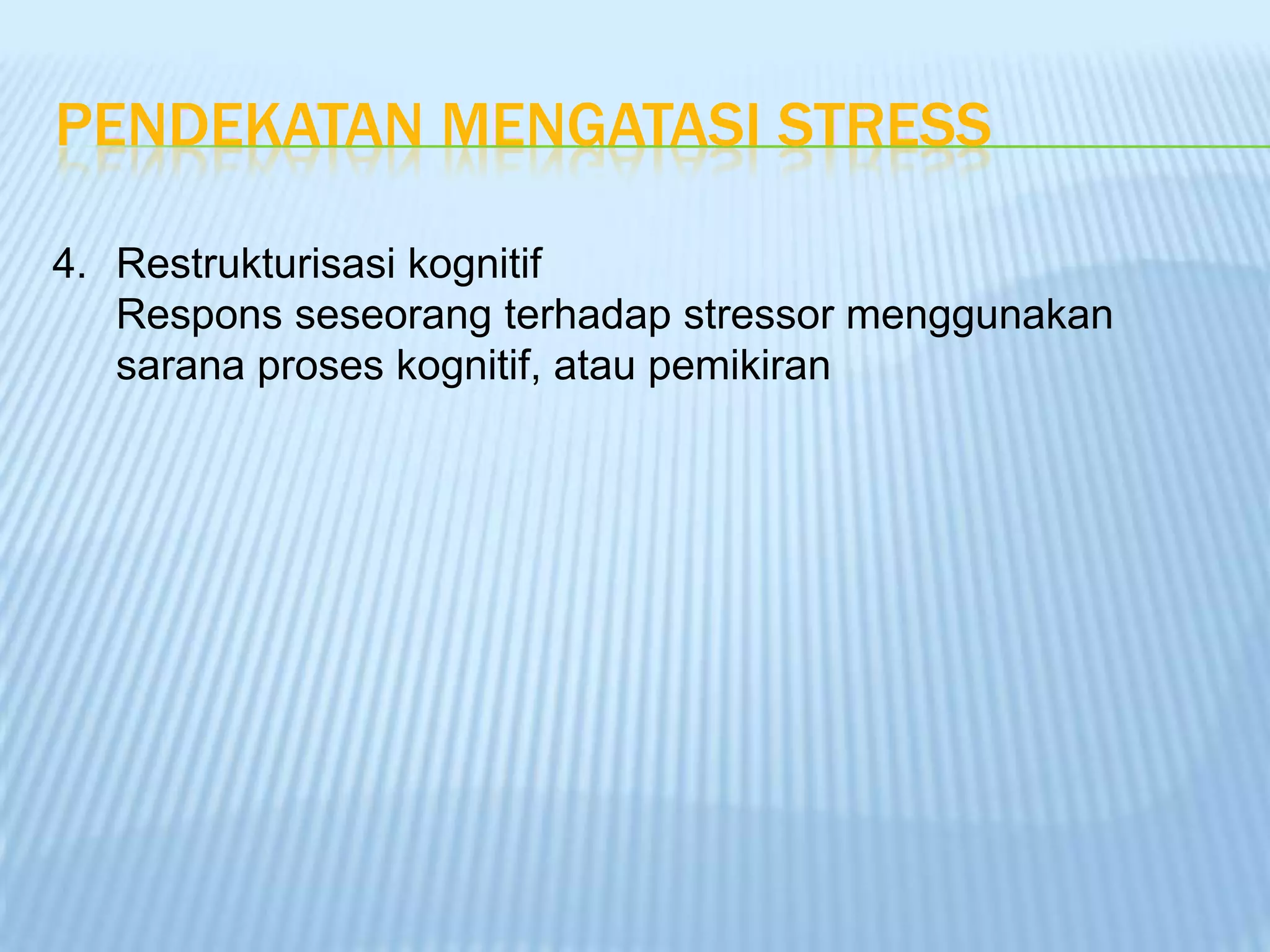 Manajemen stres | PPTX