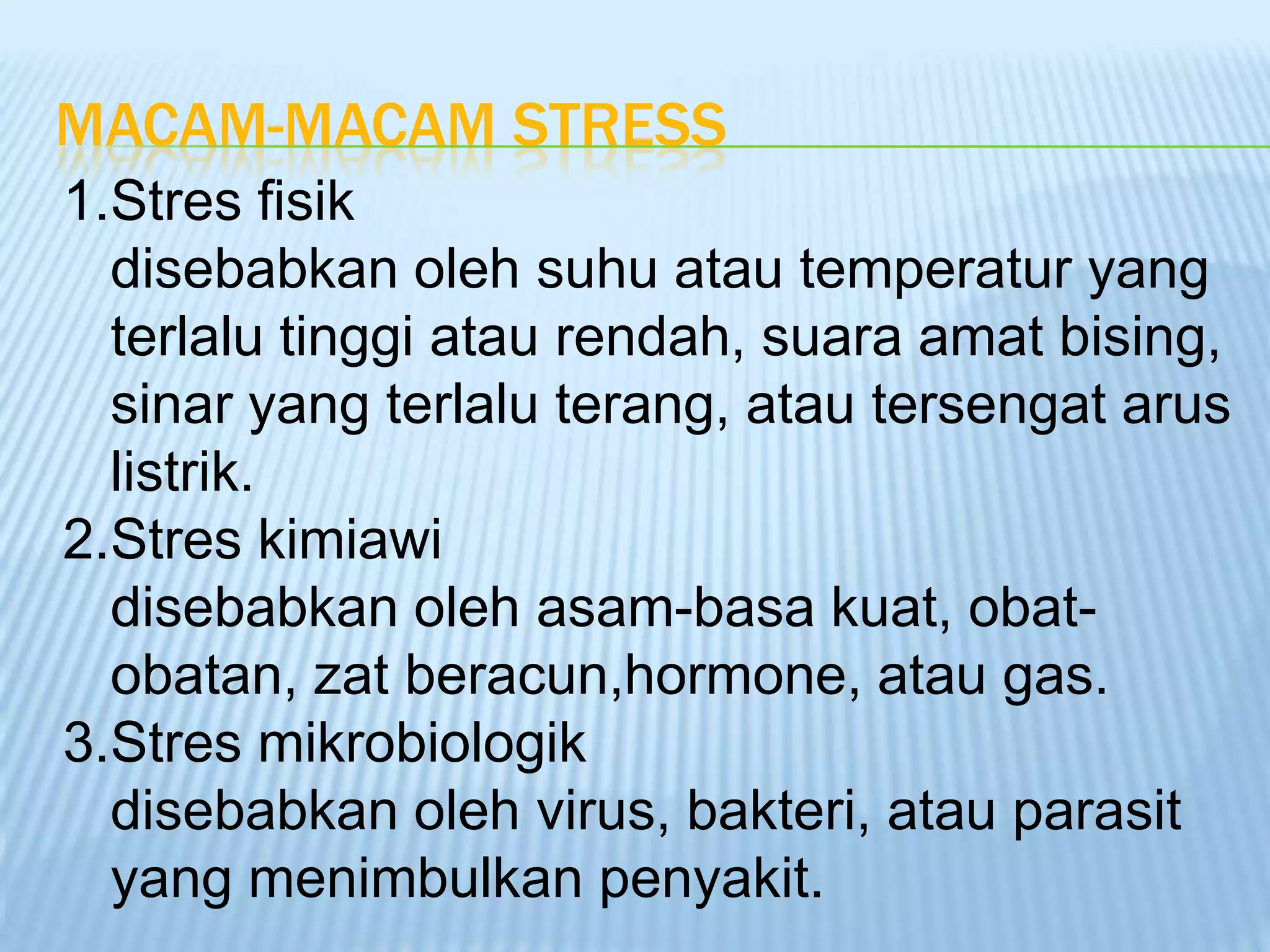 Manajemen stres | PPTX