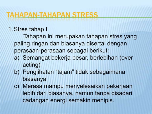 Manajemen stres | PPTX