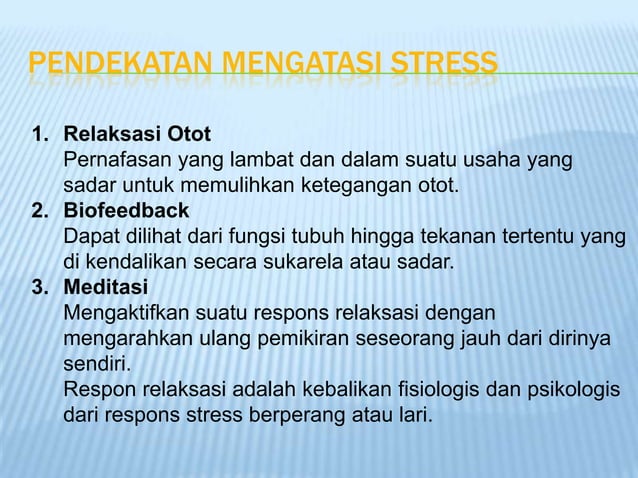 Manajemen stres | PPTX