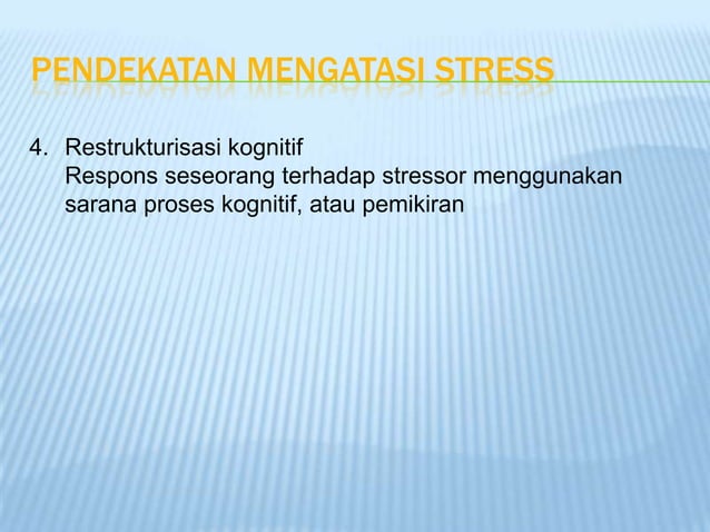 Manajemen stres | PPTX