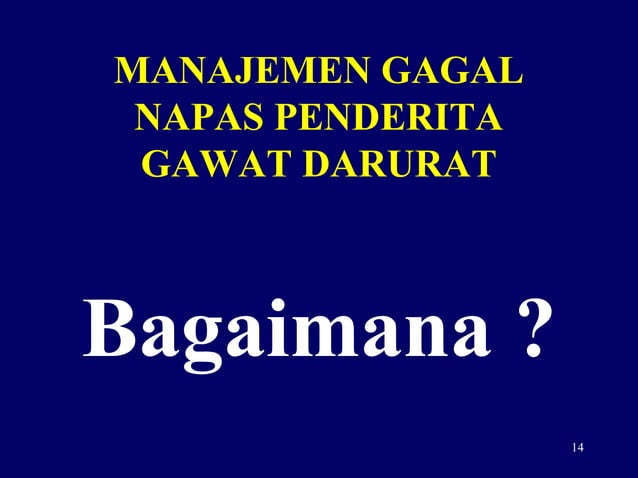 Manajemen sumbatan jalan napas | PPT