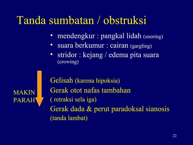 Manajemen sumbatan jalan napas | PPT