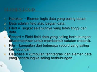 Manajemen Sumberdaya Data | PPTX