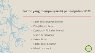 MSDM (SELEKSI DAN ORIENTASI SDM) | PPTX