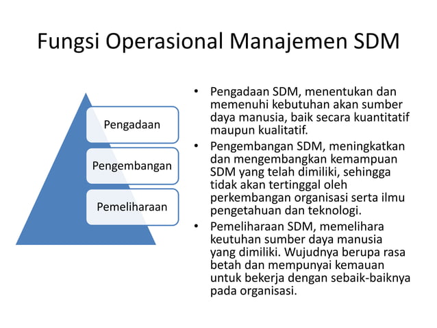 Materi Kuliah Manajemen Sumber Daya Manusia (MSDM) | PPTX