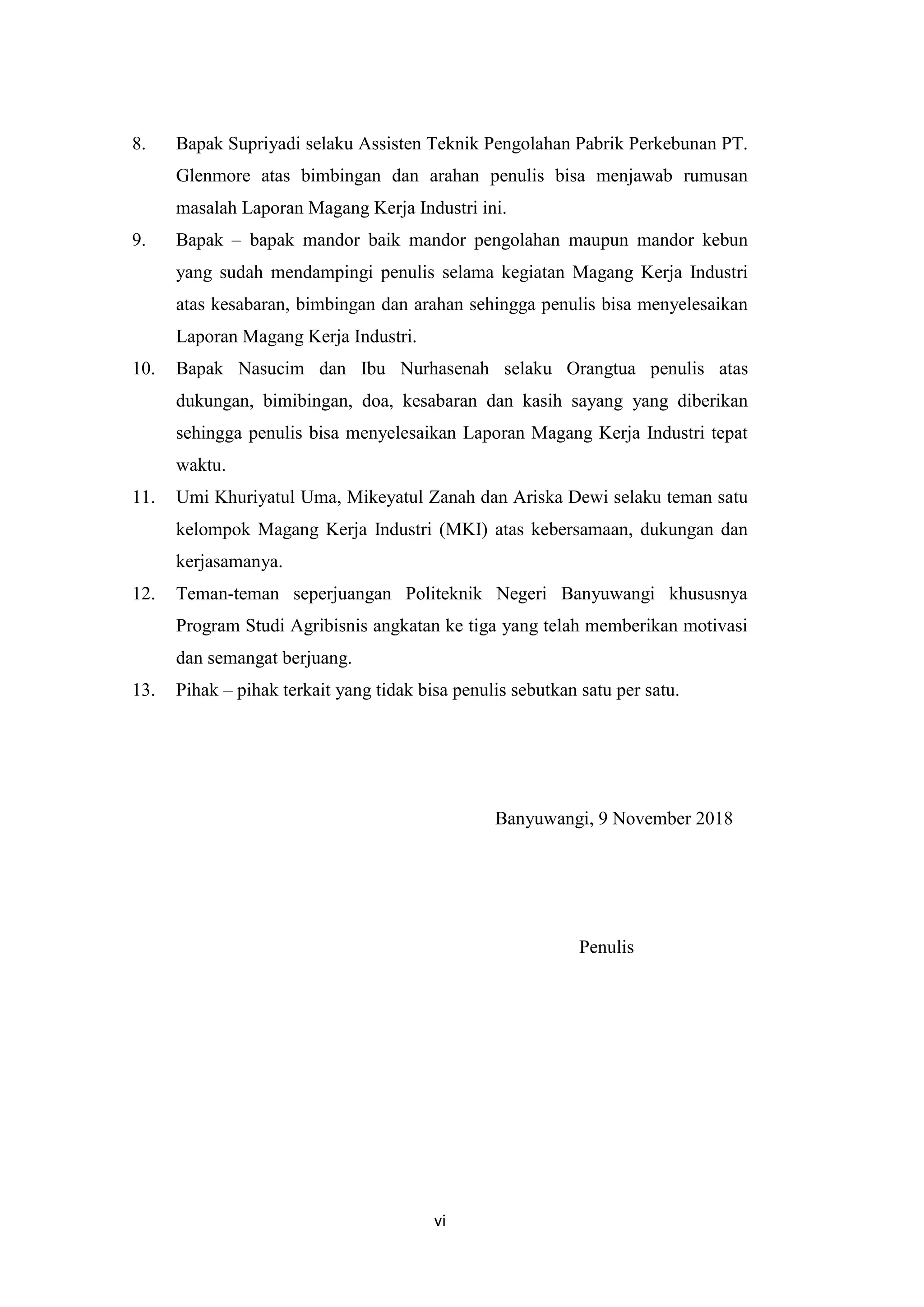 Contoh Laporan Magang Kerja Industri Tentang Manajemen Sumber Daya ...