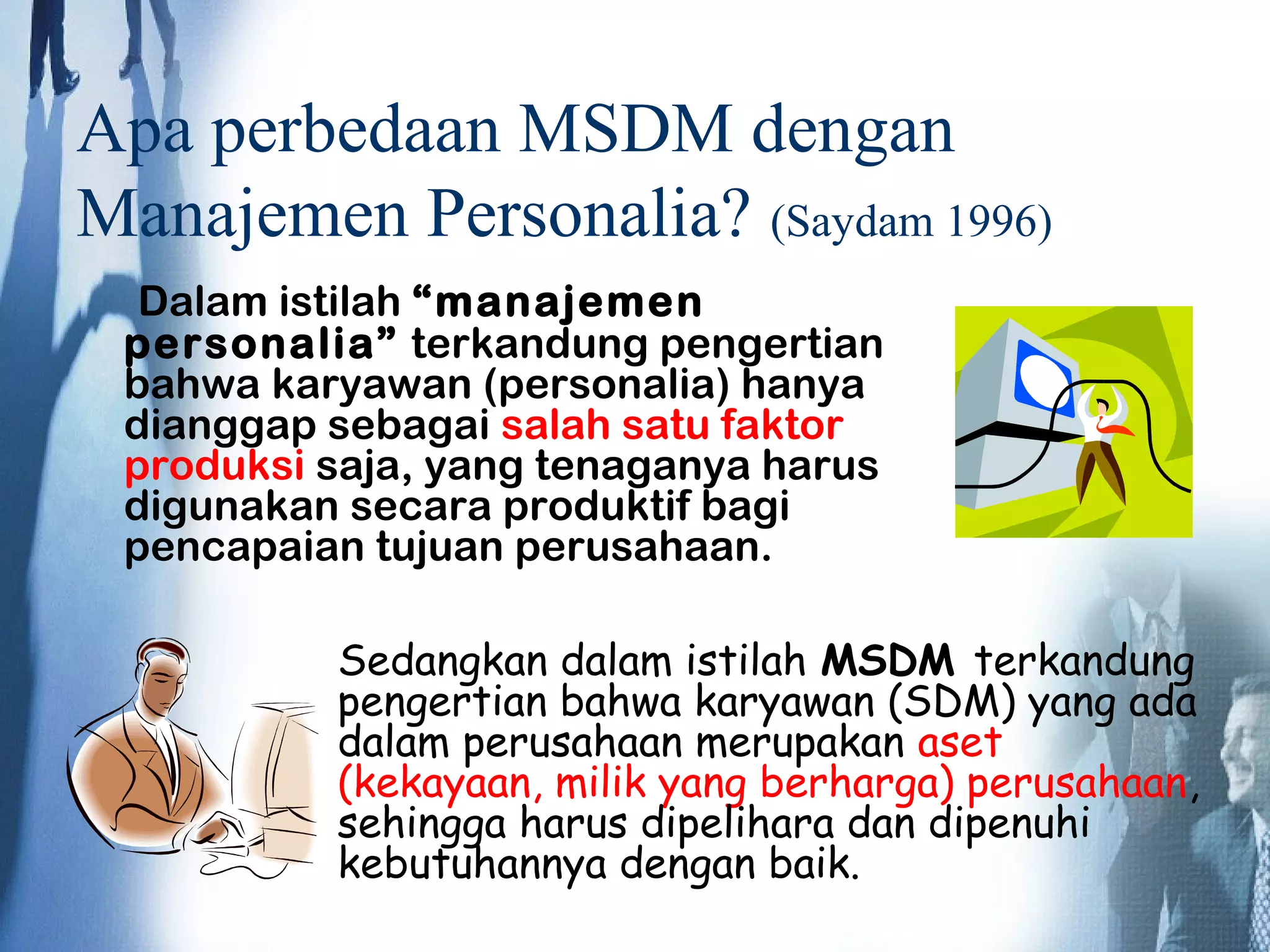 Manajemen Sumber Daya Manusia (MSDM) Sektor Publik | PPT