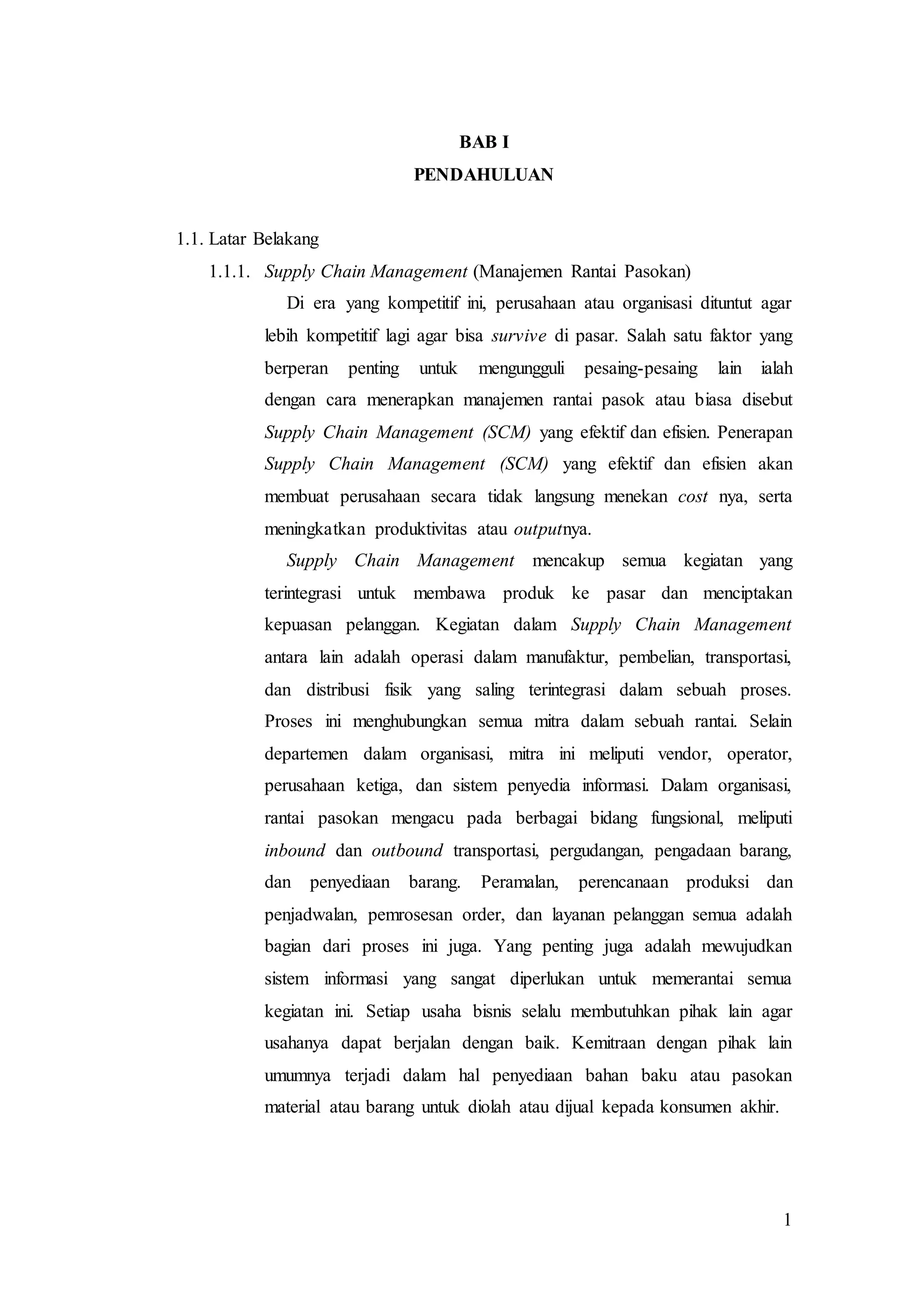 Manajemen supply | DOCX