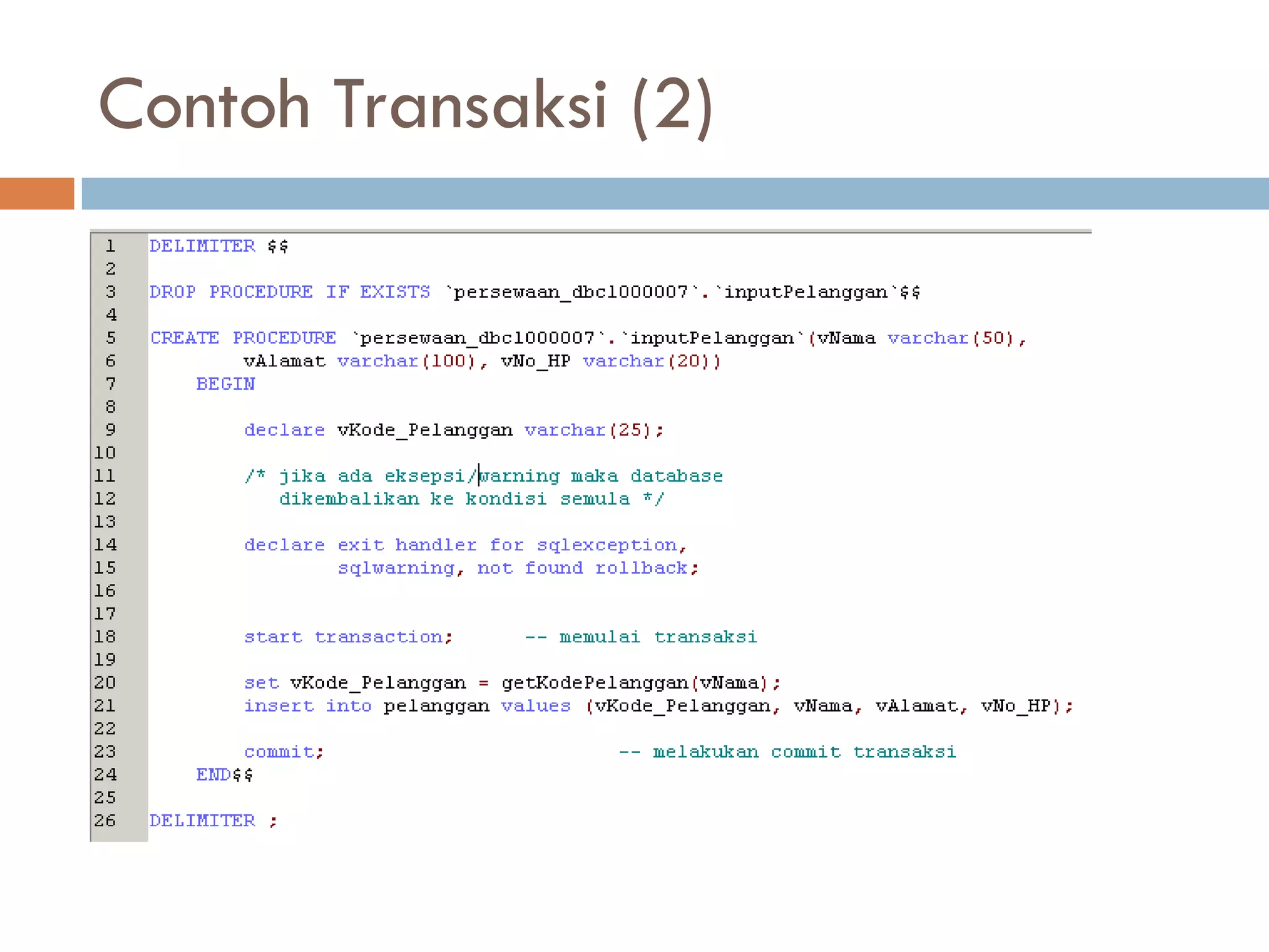 Manajemen Transaksi | PDF