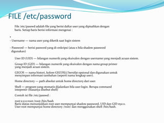 Manajemen user dan group | PPT