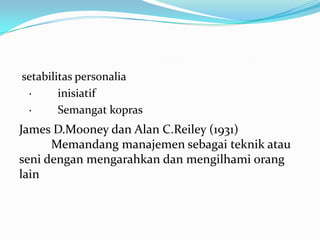 Manajer dan evolusi manajemen | PPTX