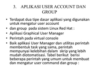 Manajmen user dan group | PPT