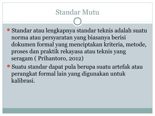 Sistem Manajemen Mutu | PPT