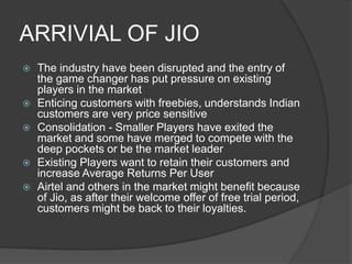 Telecom Market JIO and Airtel | PPTX