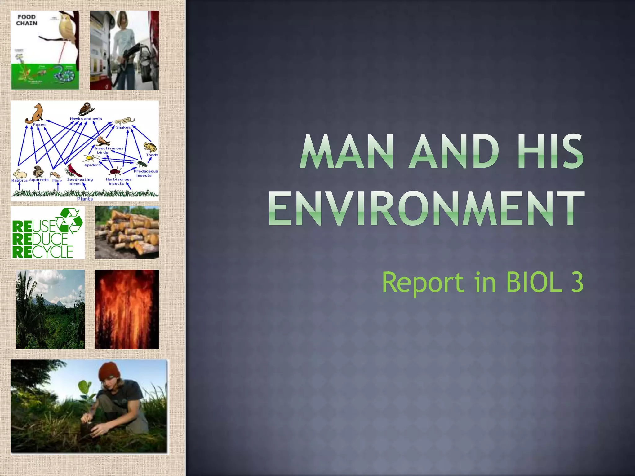 Man and his Environment | PPTX