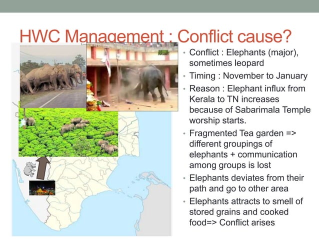 Man animal conflict management in Anamalai Tiger Reserve avichal | PPTX