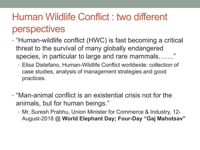 Man animal conflict management in Anamalai Tiger Reserve avichal | PPTX