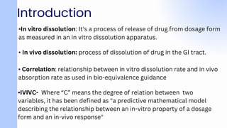 In Vitro In Vivo , Correlation - [IVIVC] | PPT