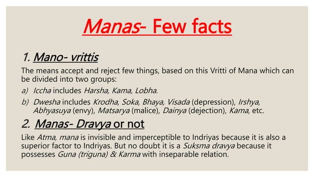 manas.pptx | Buddhism | Religion & Spirituality