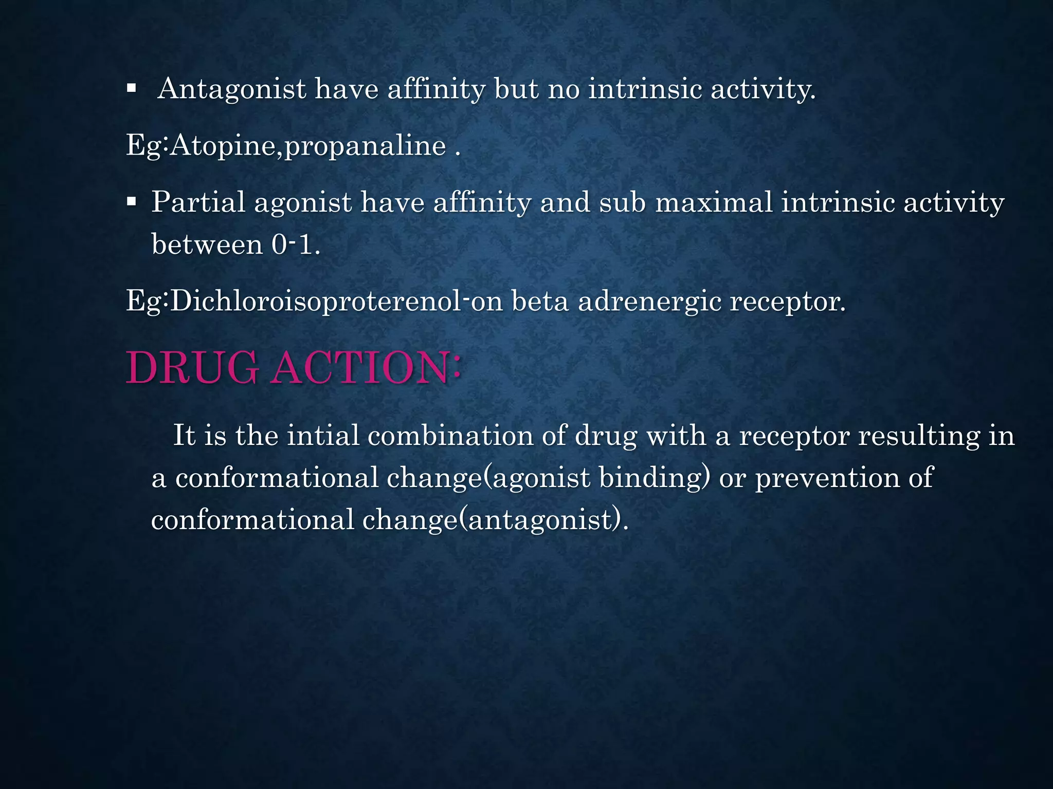 MECHANISM OF ACTION OF DRUGS | PPTX
