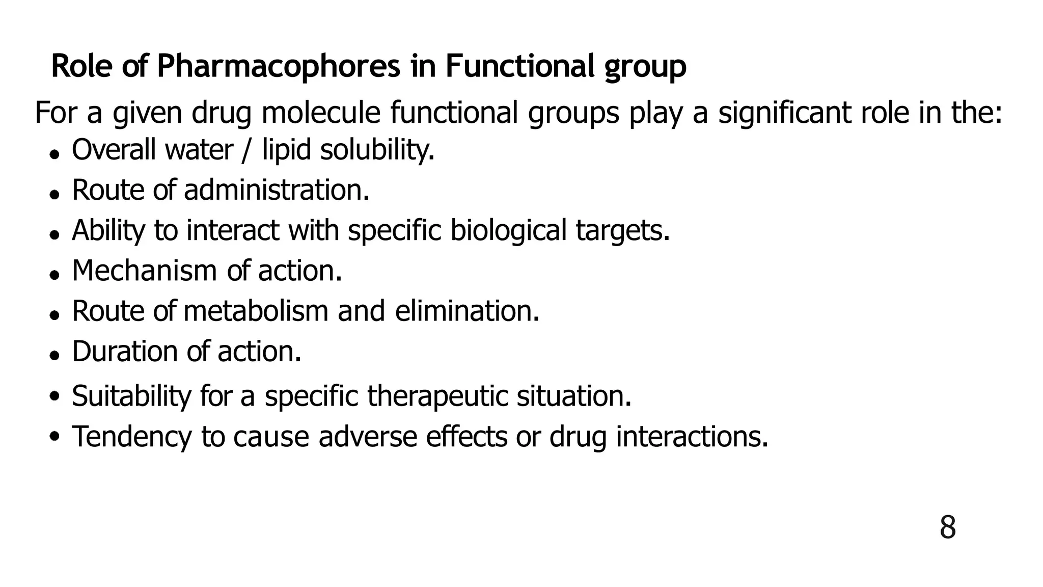 FUNCTIONAL GROUP MODIFICATION : Medicinal Chemistry | PPTX | Endocrine ...