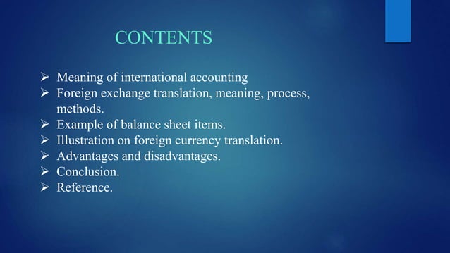 Methods of foreign currency translation (current rate, current and non ...