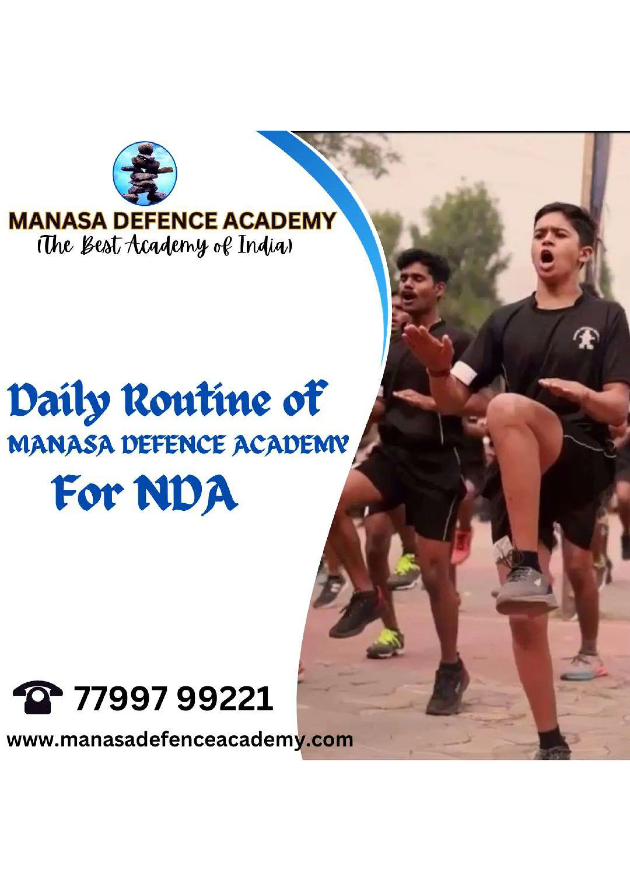 Daily Routine of MANASA DEFENCE ACADEMY for NDA | PDF