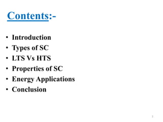 SUPERCONDUCTIVITY IN ELECTRIC POWER SECTOR | PPTX