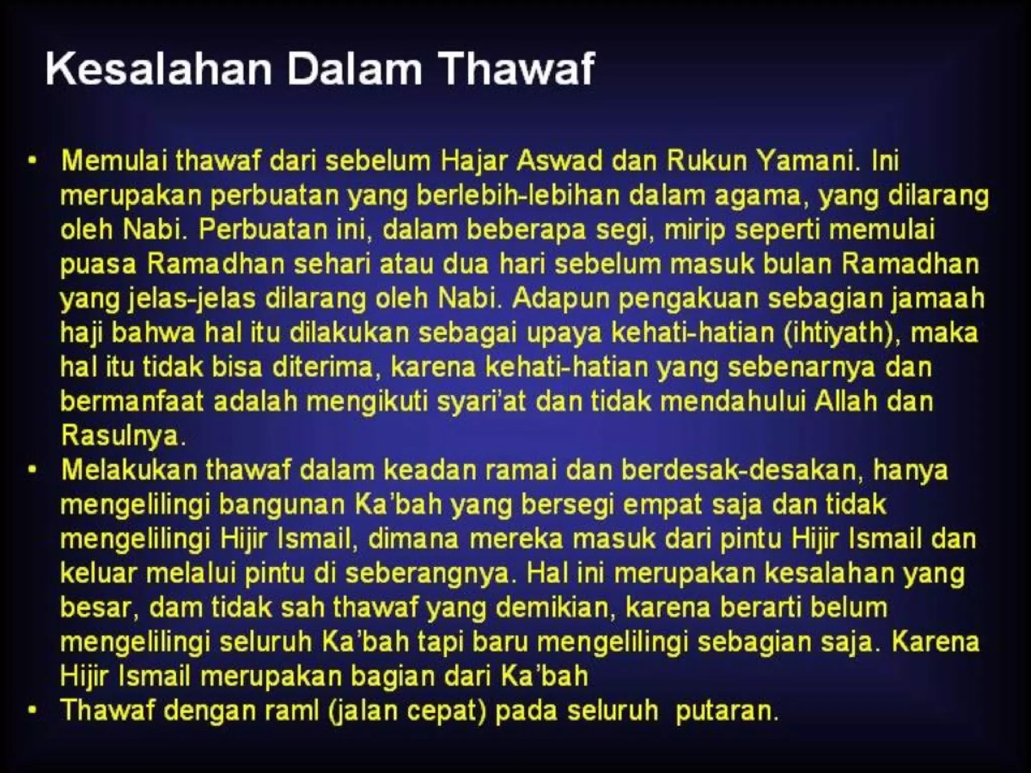 Manasik Umroh Presentation | PPT