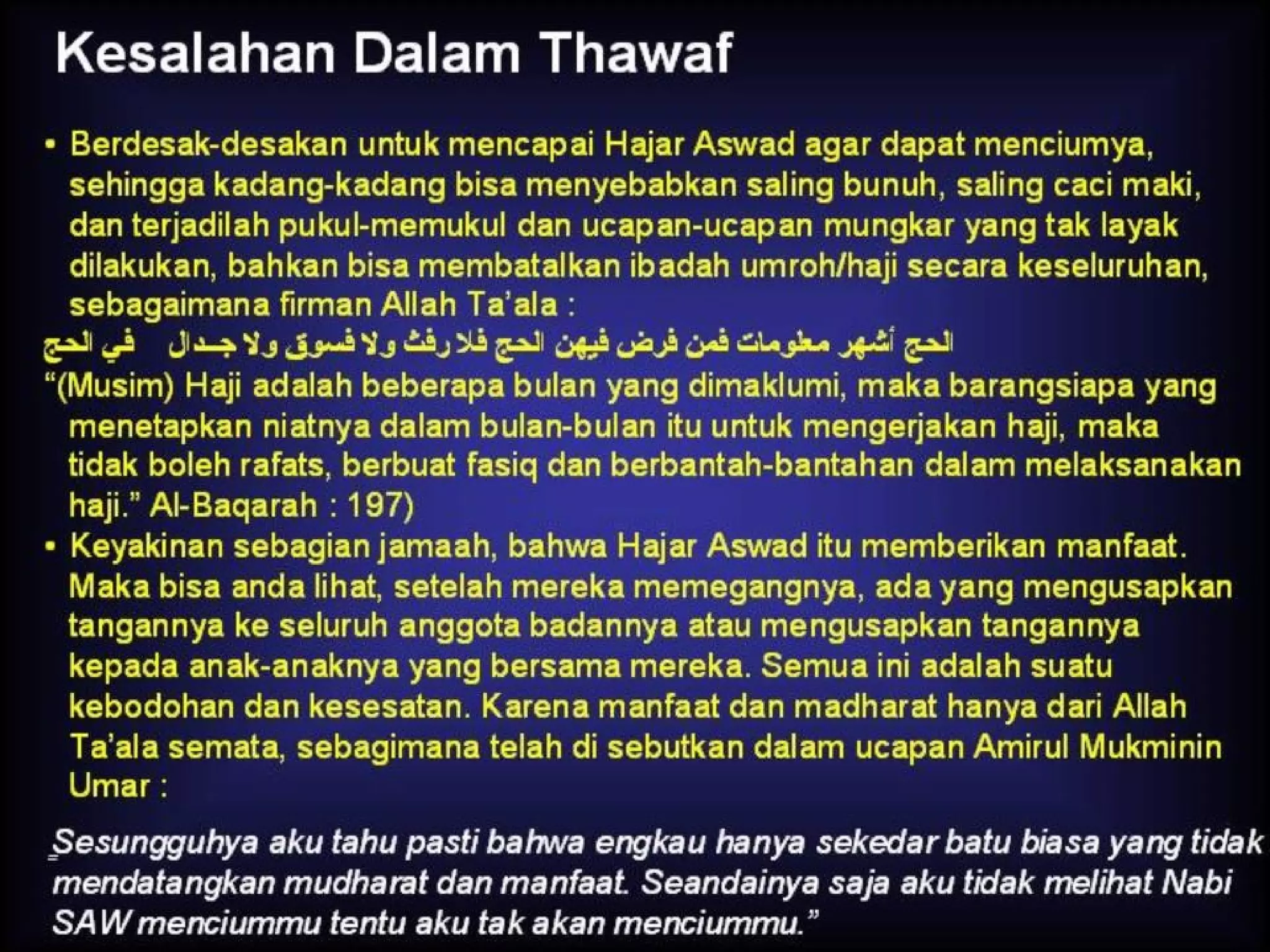Manasik Umroh Presentation | PPT