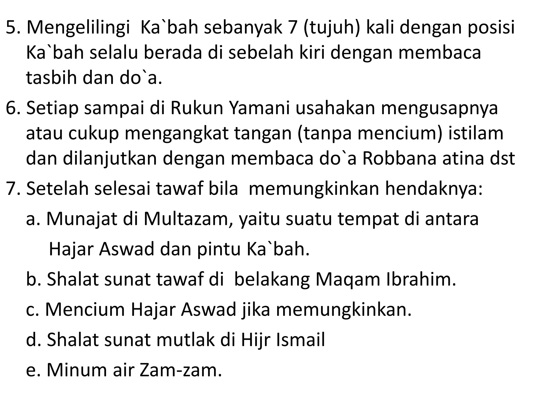 MANASIK HAJI,UMROH DENGAN GAMBAR PETUNJUK | PPT