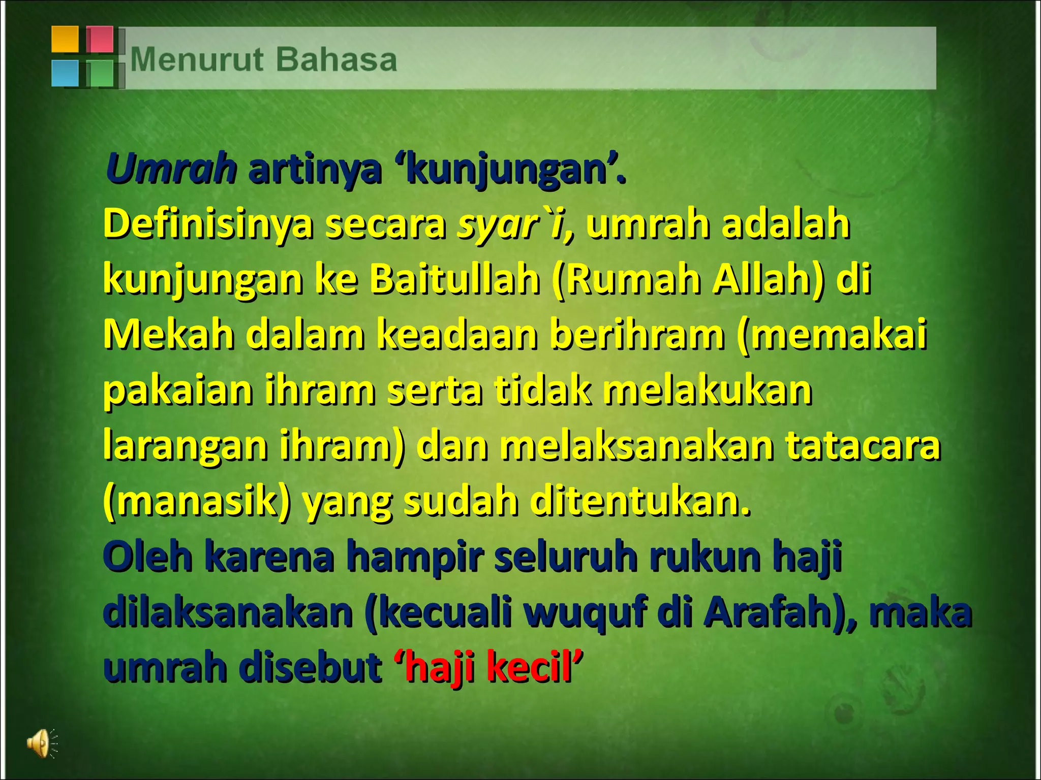 Manasik umroh | PPT