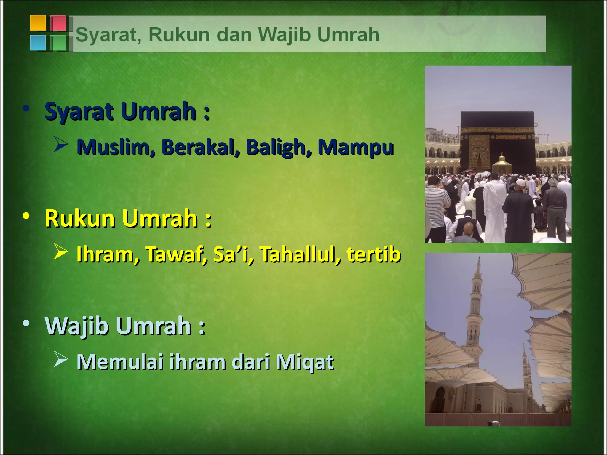 Manasik umroh | PPT