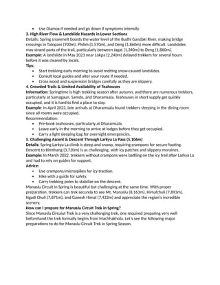 Manaslu circuit Trek Description. docx | DOCX