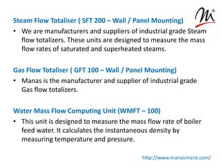 Manufacturers and Suppliers of Electromagnetic Flow Meters | Manas ...
