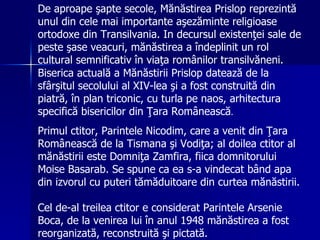 Manastirea Prislop | PPS