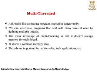 INTRODUCTORY CONCEPTS OF JAVA | PPTX