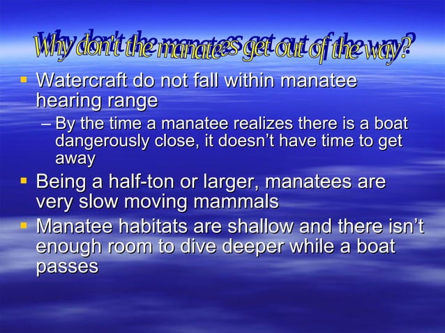 Manatee Powerpoint | PPT | Zoos & Aquariums | Attractions