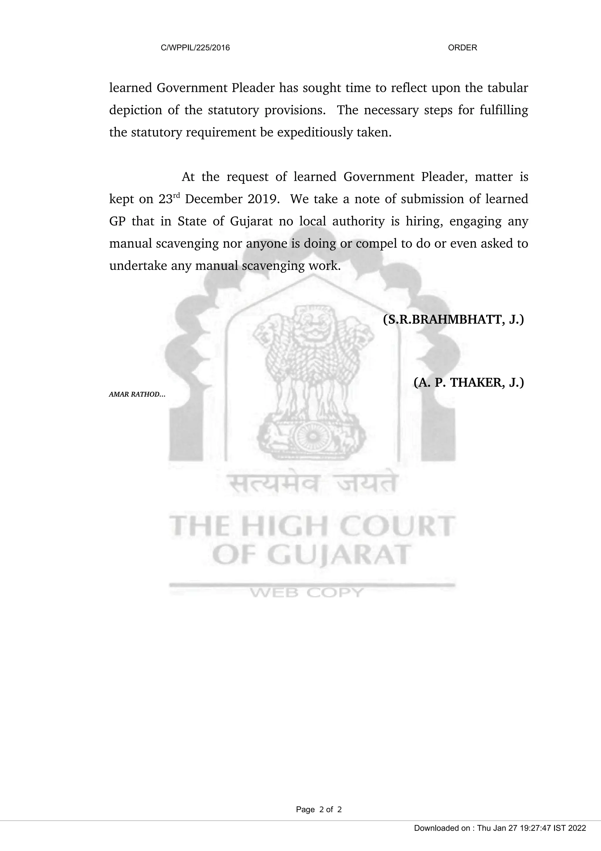 Manav garima v. state of gujarat 11.12.2019