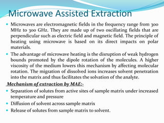 NON THERMAL EXTRACTION OF BIOACTIVE COMPOUNDS | PPTX