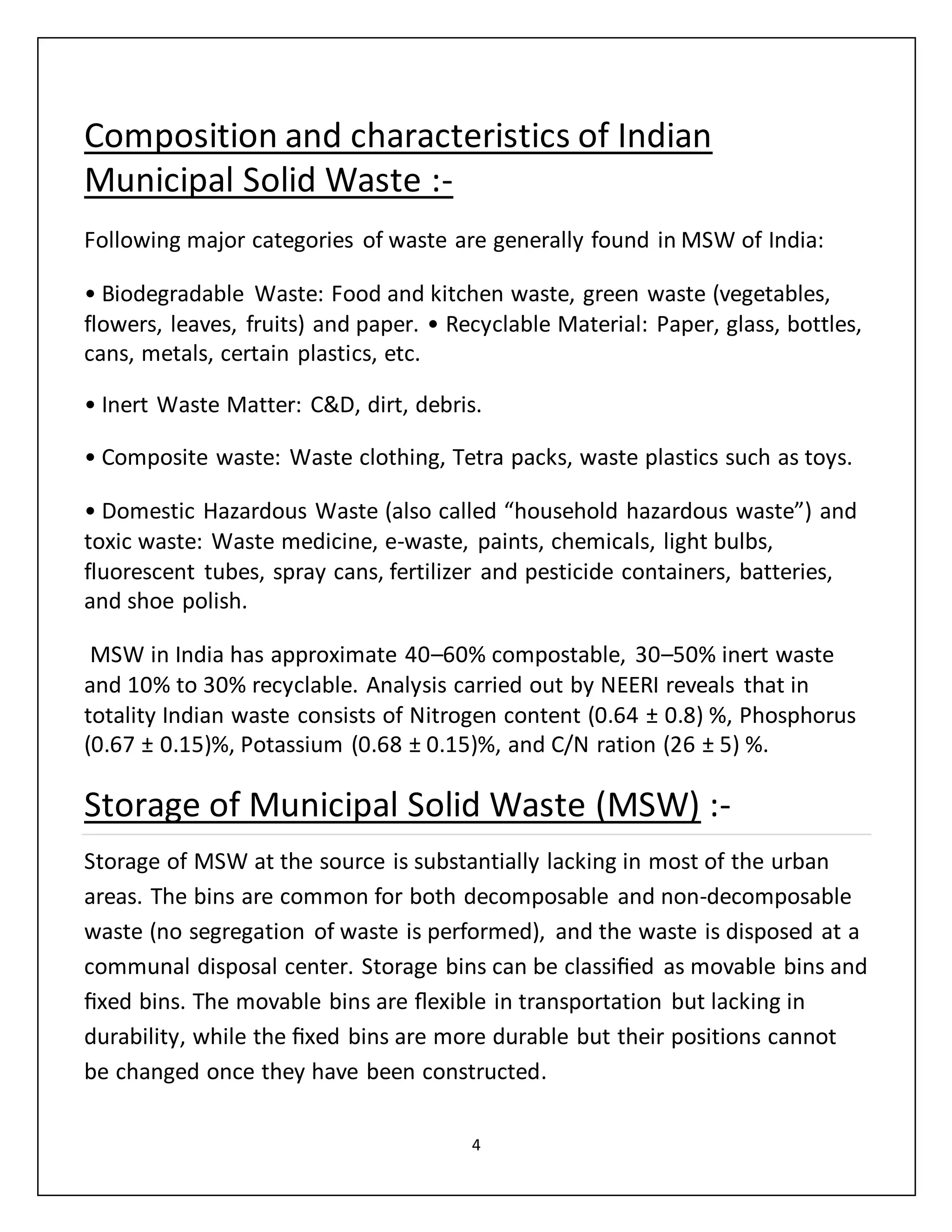 Identifying waste Preparation and collection | PDF