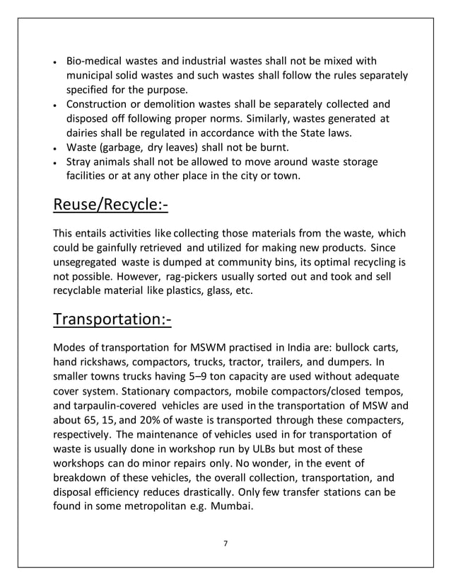 Identifying waste Preparation and collection | PDF