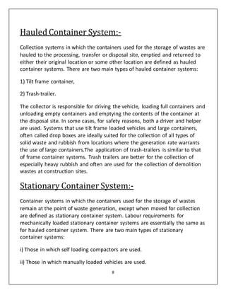 Identifying waste Preparation and collection | PDF